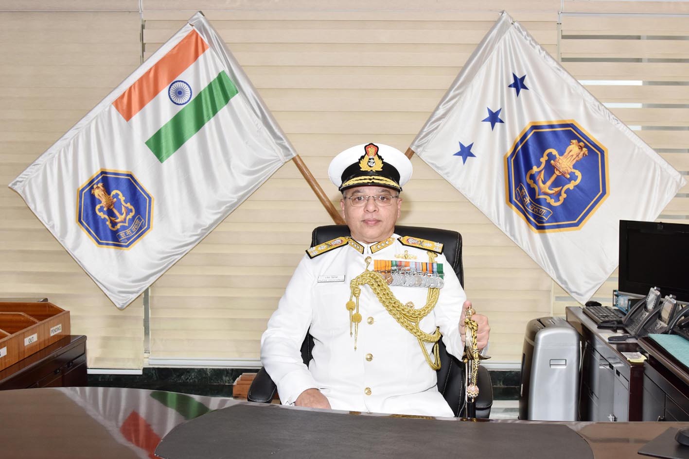 Vice Adm Rajesh Pendharkar Takes Over as the Flag Officer Commanding-in ...