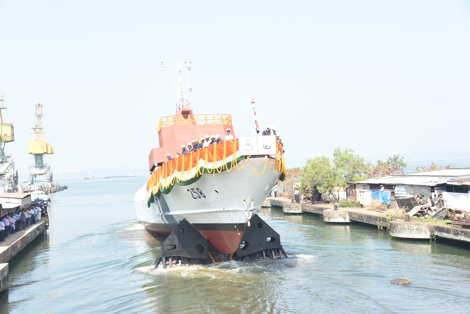 Two Fast Patrol Vessels constructed by GSL for Indian Coast Guard ...