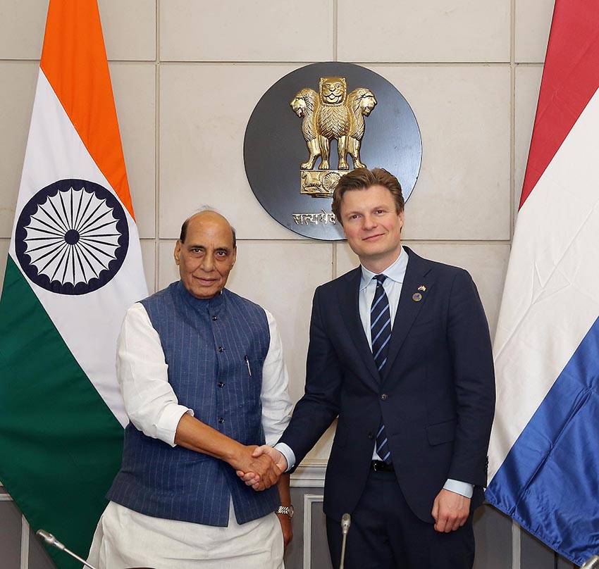 Defence Minister meets Netherlands Defence Minister in New Delhi ...