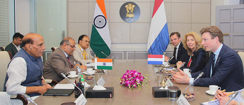 Defence Minister meets Netherlands Defence Minister in New Delhi ...