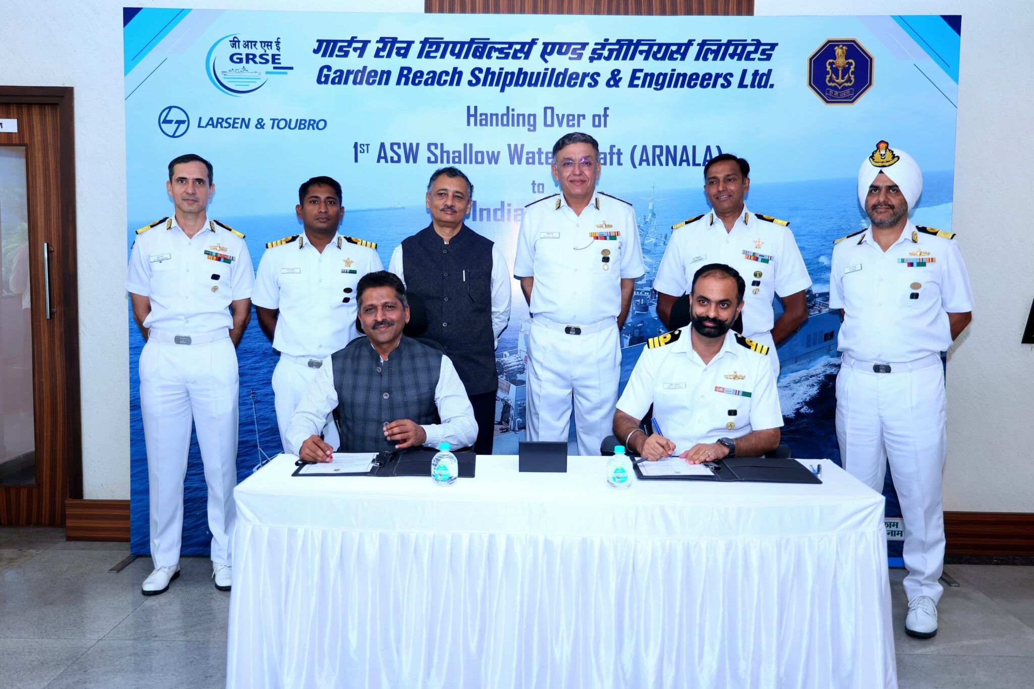 Delivery of ‘Arnala’- First Anti Submarine Warfare Shallow Water Craft ...