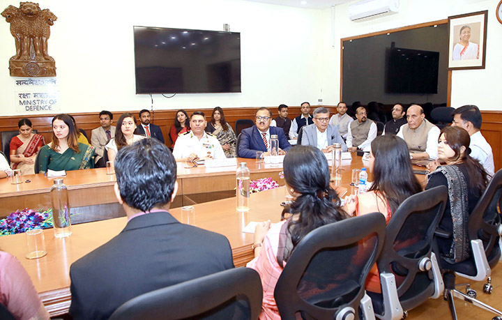 IFS Officer Trainees call on Defence Minister in New Delhi - India ...