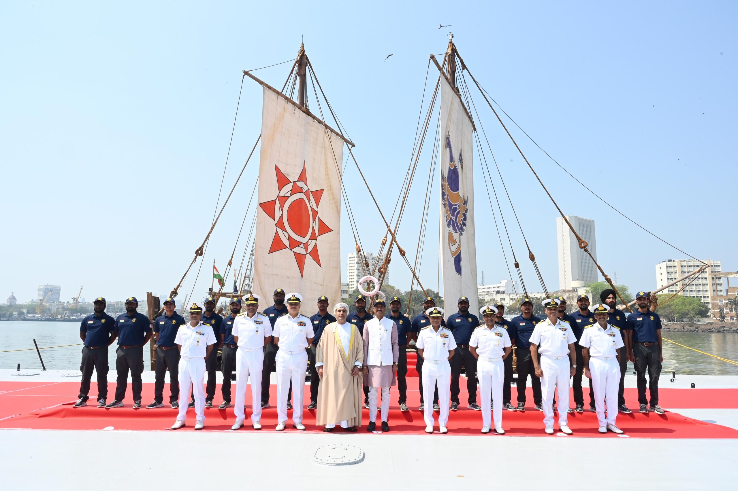 Minister of State for Defence flags-in INSV Kaundinya following ...