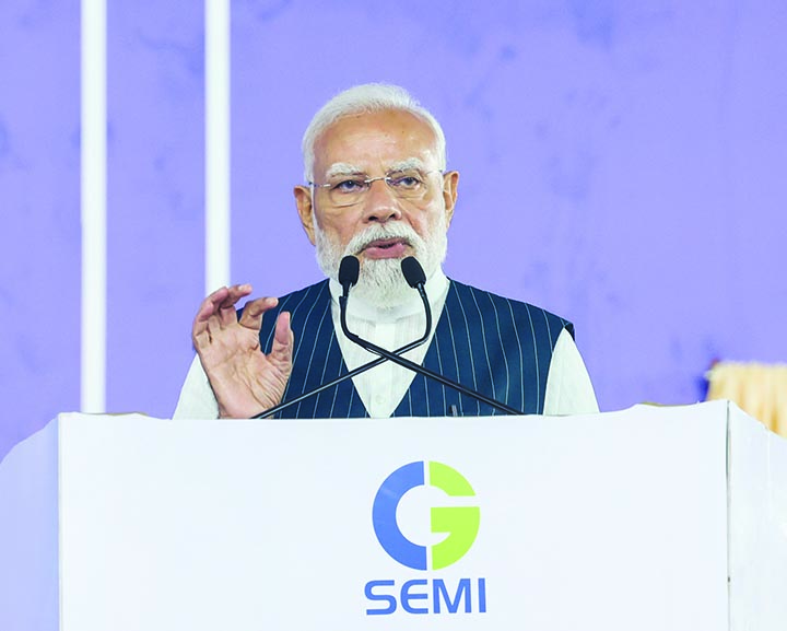 Prime Minister Narendra Modi inaugurates the CG Semi Outsourced ...